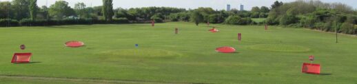 Driving Range Outfield Golf Targets, Circular Chipping Nets and Golf Pods